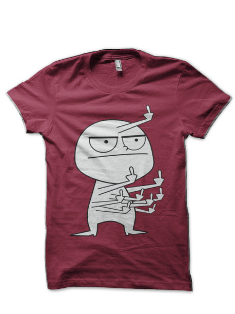 Middle Finger Maniac T-Shirt - Shark Shirts