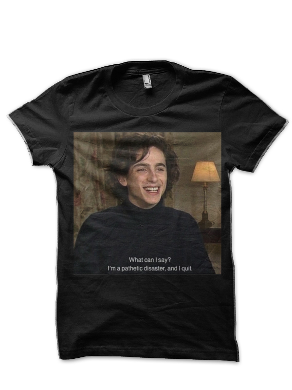 Timothee Chalamet Funny Moment, Dark Humour, Sad Meme T-Shirt - Shark ...
