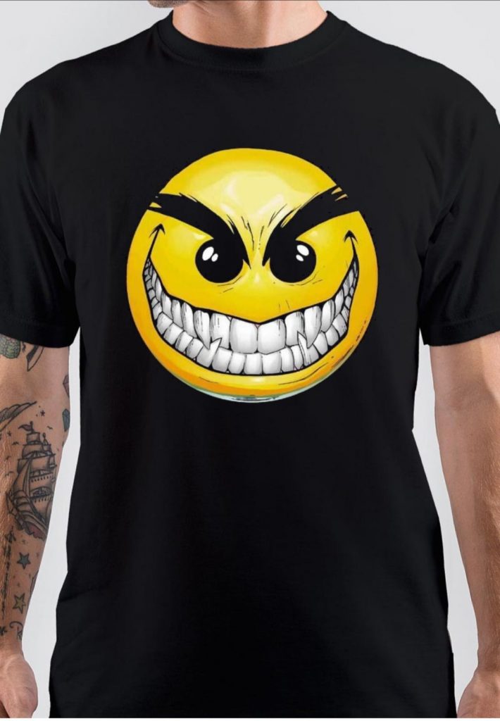 Smiley Face T-Shirt - Shark Shirts