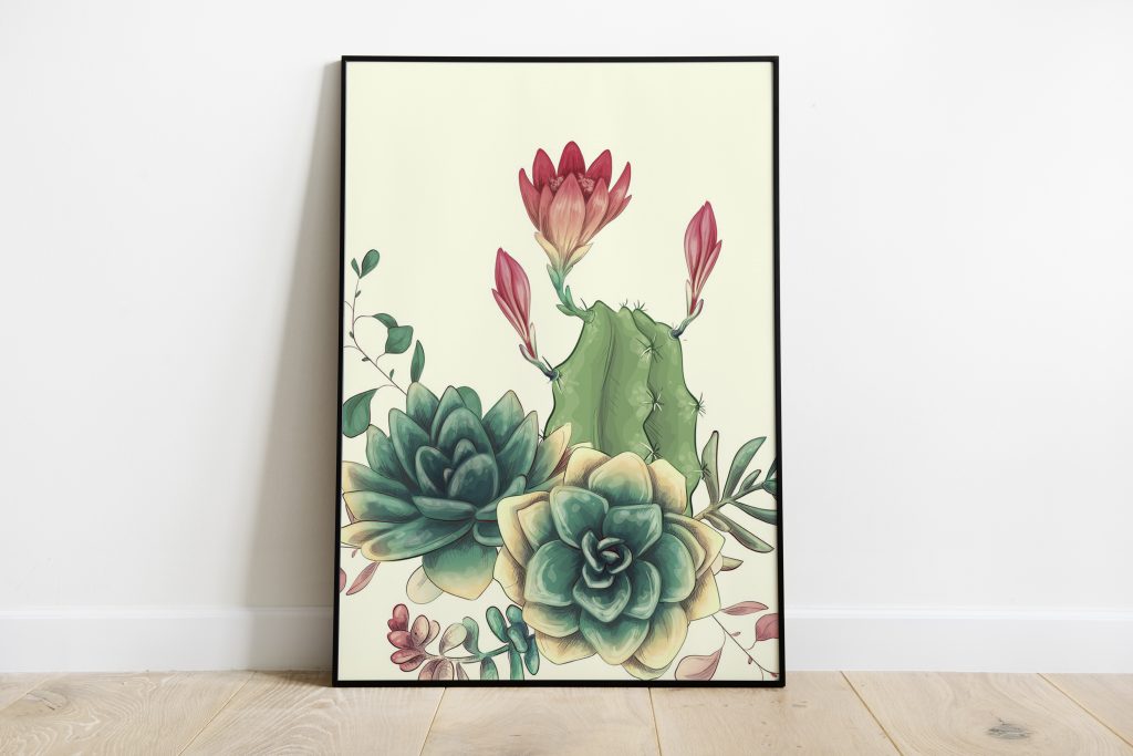 Beautiful Cactus Poster - Shark Shirts