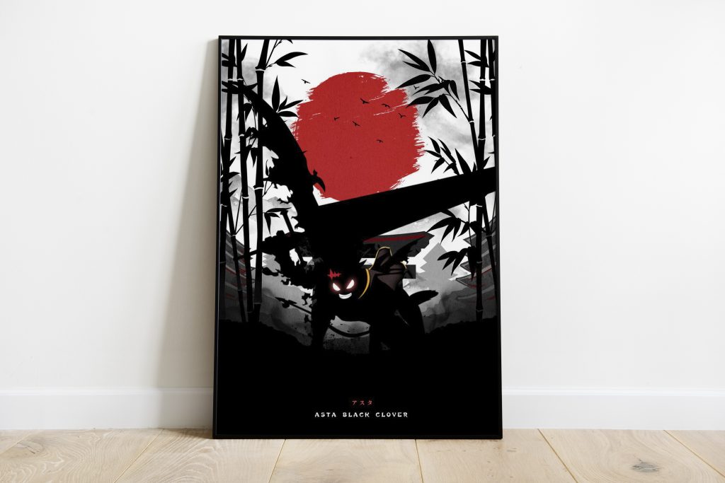 Black Clover Asta Poster - Shark Shirts