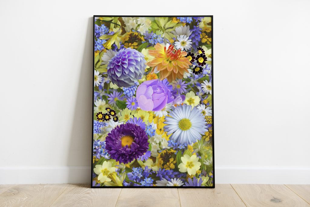 Colorful Flowers Poster - Shark Shirts