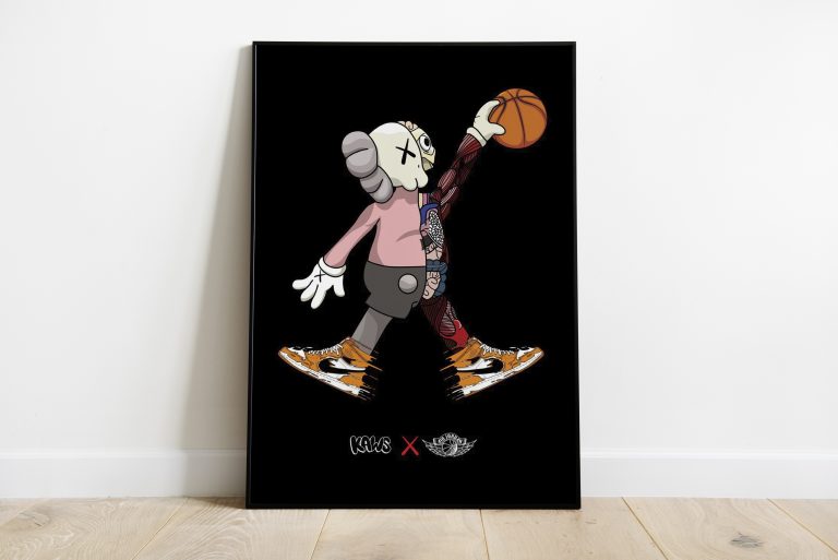 Kaws Basketball Poster - Shark Shirts