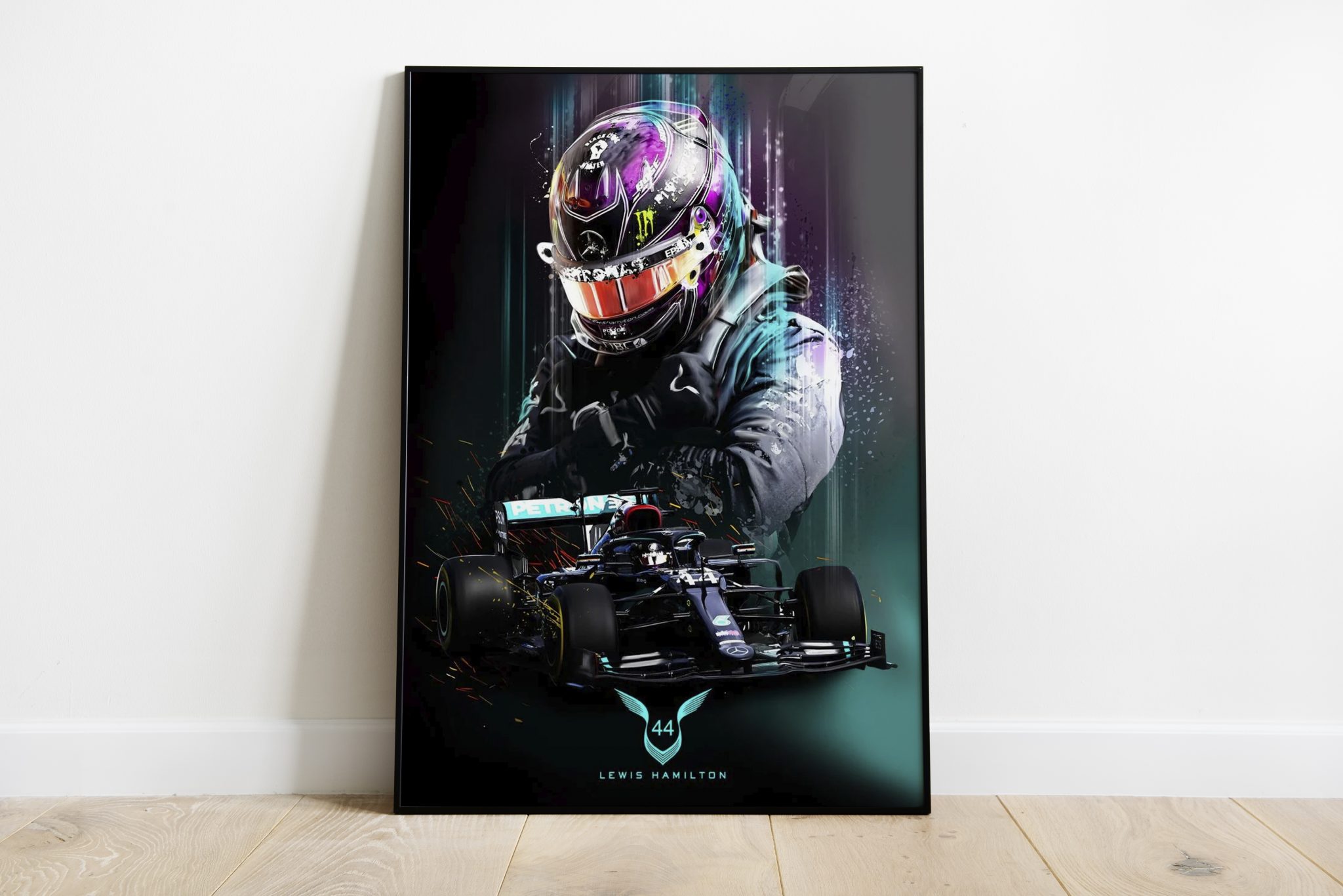 Lewis Hamilton Poster - Shark Shirts