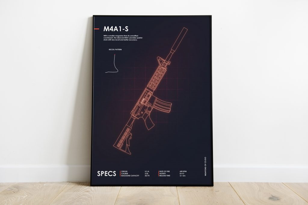 M4A1 S Poster - Shark Shirts