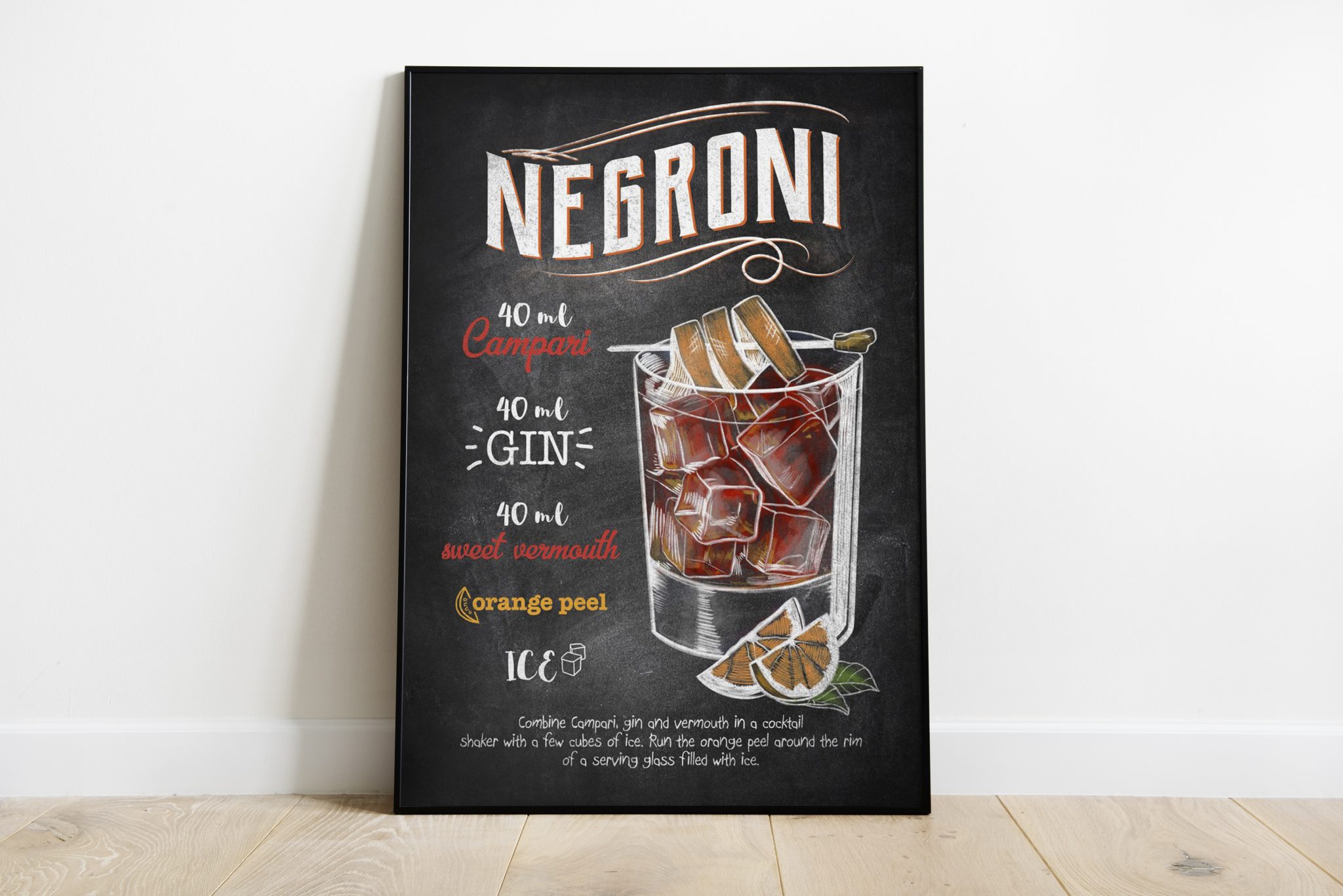 Negroni Poster - Shark Shirts