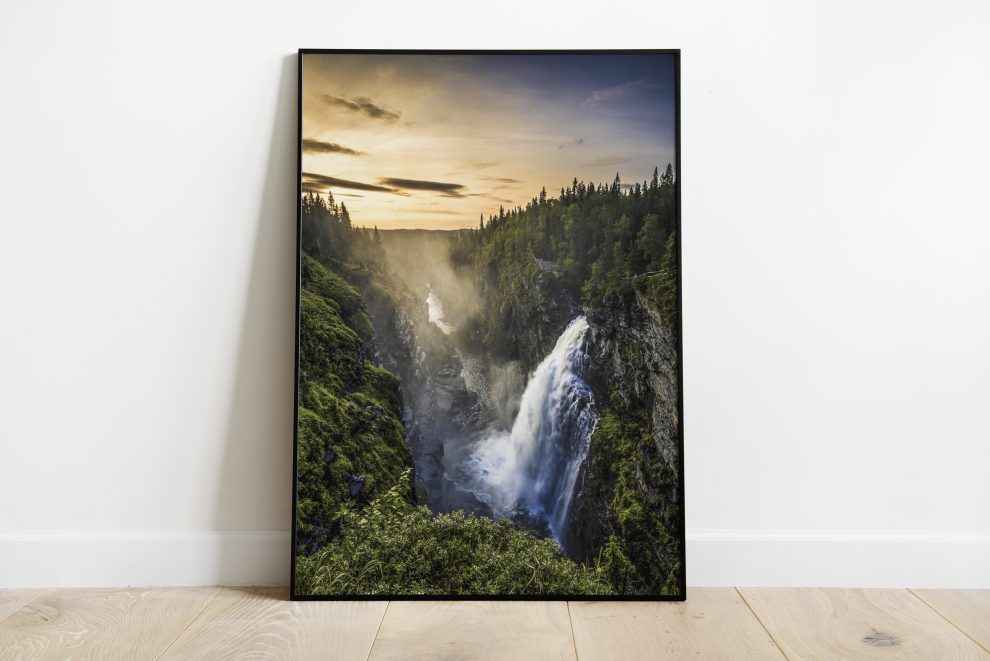 Waterfall Poster - Shark Shirts