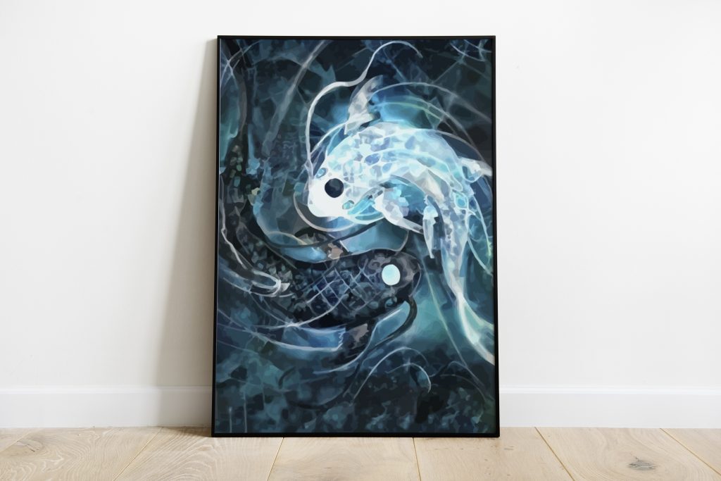 Ying Yang Fish Poster - Shark Shirts