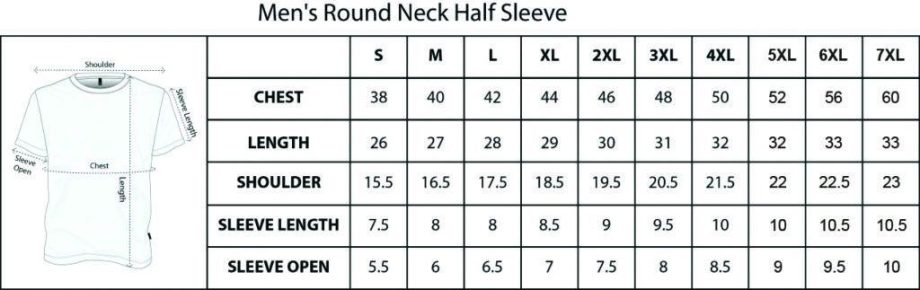 Size Chart - Shark Shirts