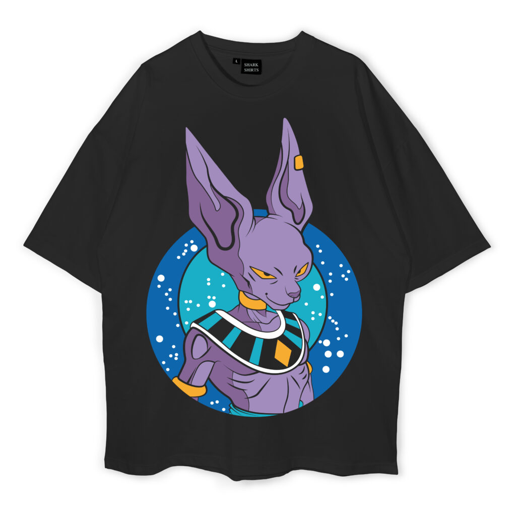 Beerus Oversized T-Shirt - Shark Shirts