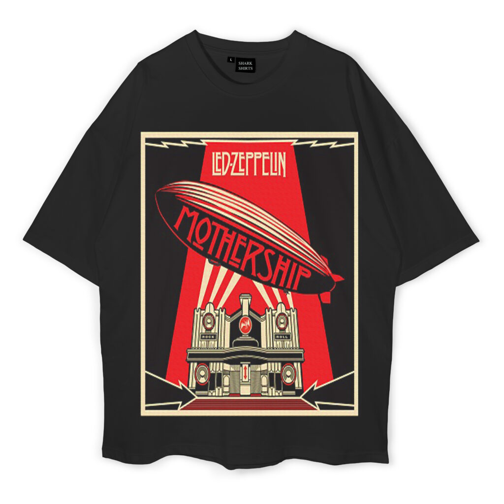 Led Zeppelin Oversized T-Shirt - Shark Shirts