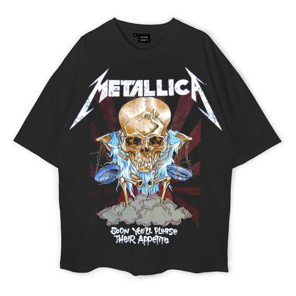 Metallica Oversized T-Shirt - Shark Shirts