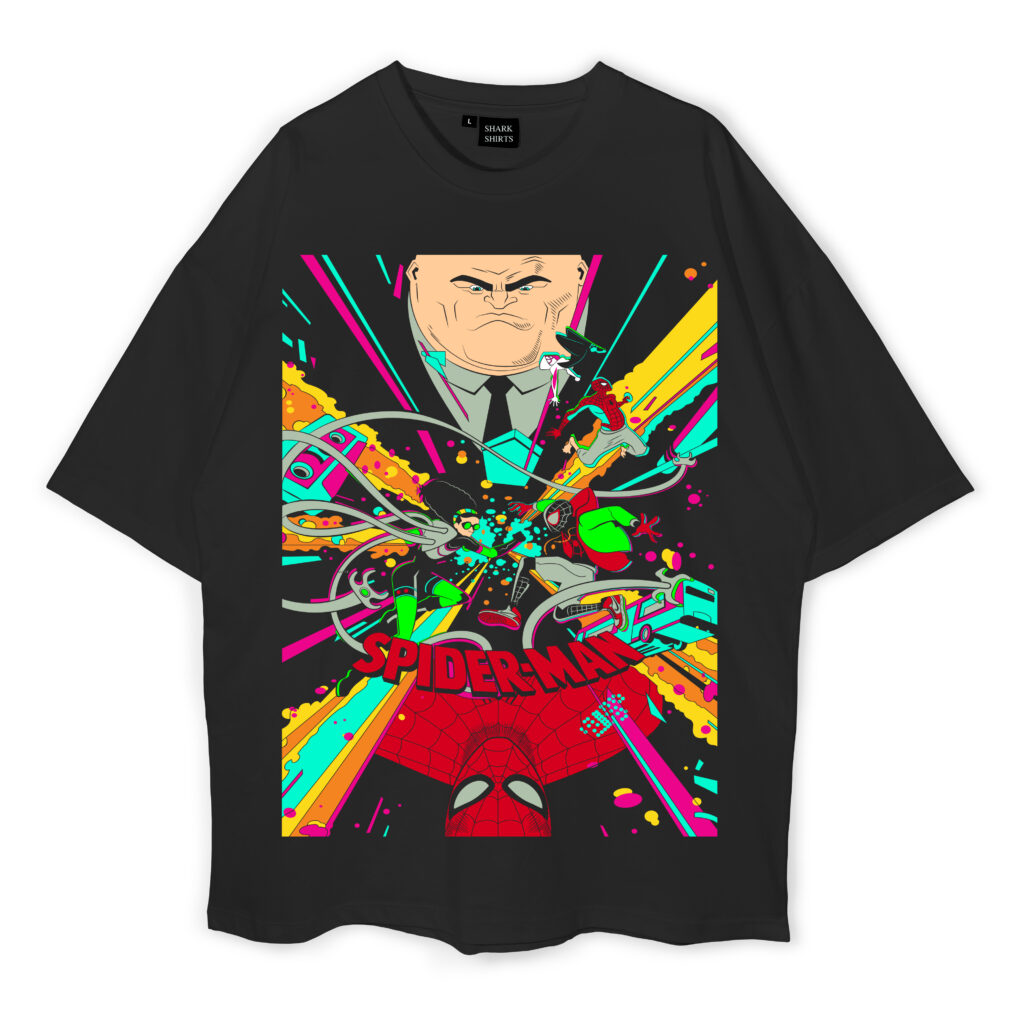 Spider-Punk Oversized T-Shirt - Shark Shirts