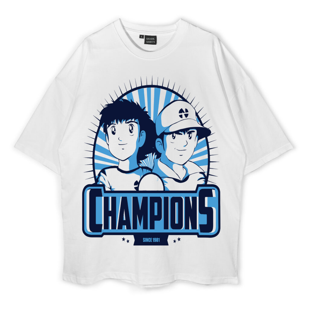 Oliver Y Benji Oversized T-Shirt - Shark Shirts