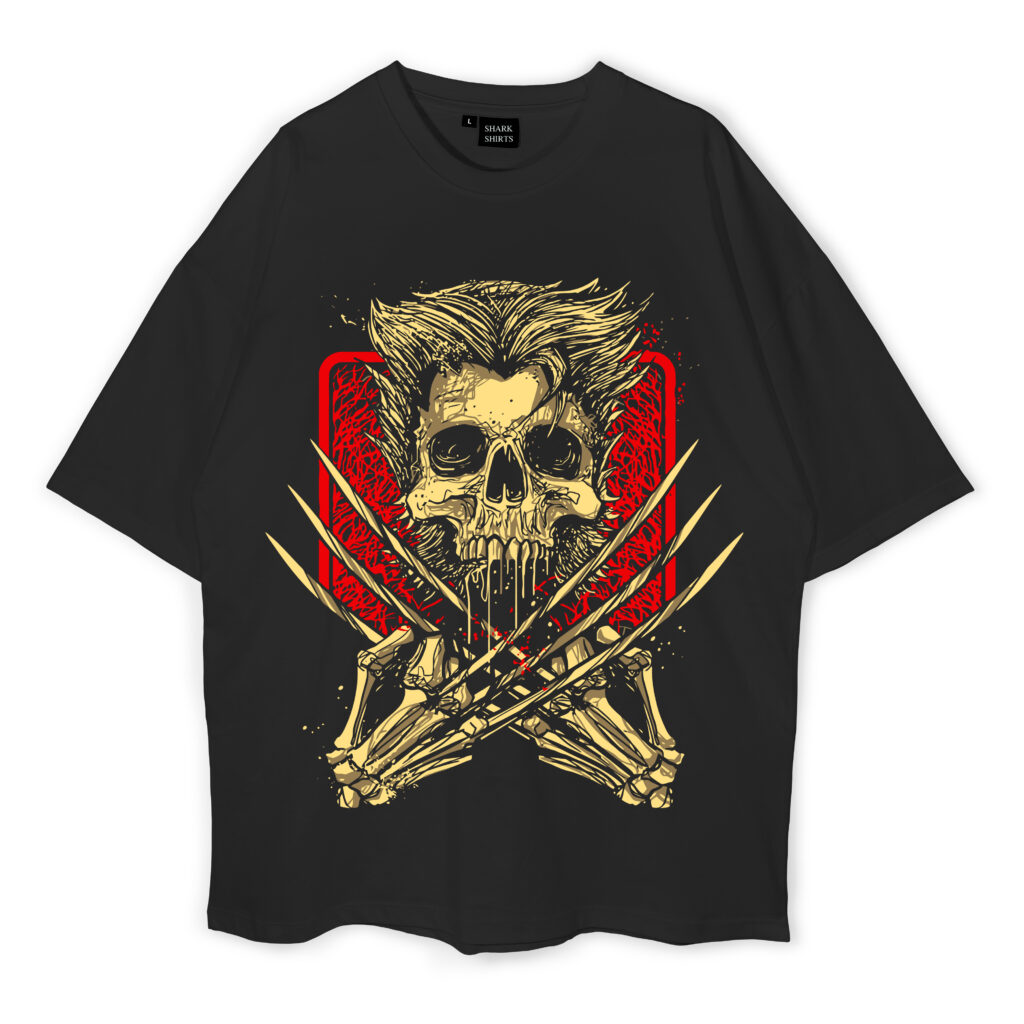 X-Men Origins Wolverine Oversized T-Shirt - Shark Shirts