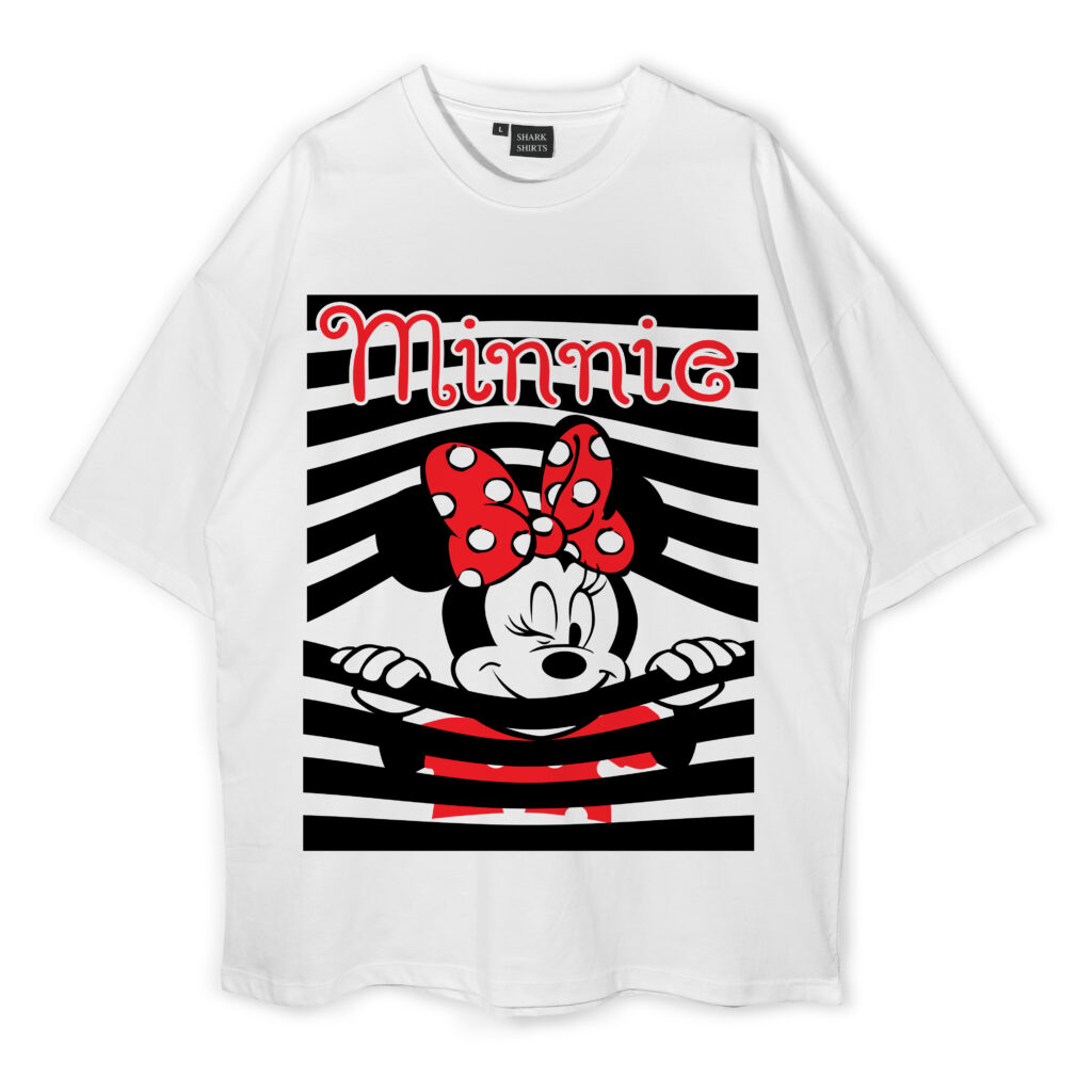 Minnie Mouse Oversized T-Shirt - Shark Shirts