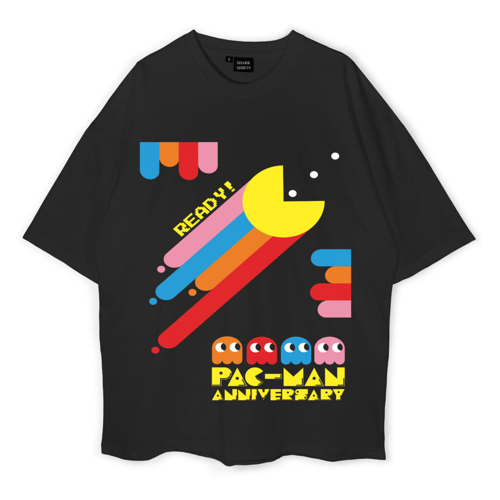 Pac-Man 40th Anniversary Oversized T-Shirt - Shark Shirts