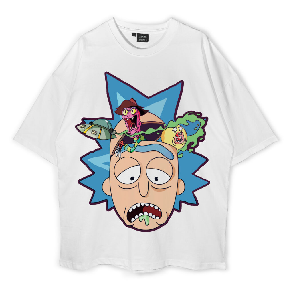 Rick And Morty Oversized T-Shirt - Shark Shirts
