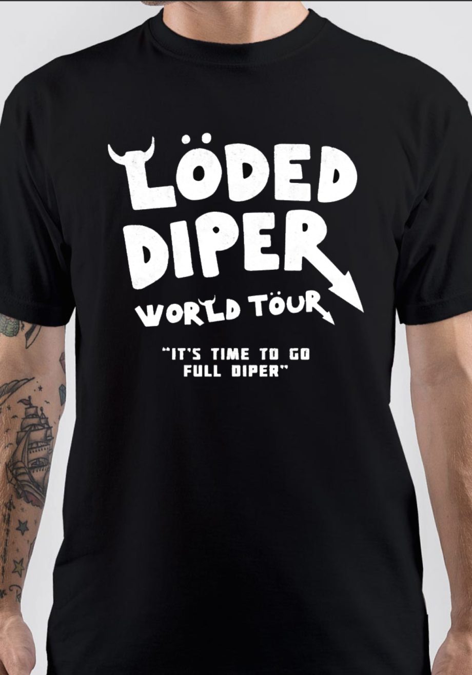 Loded Diper World Tour -T-Shirt - Shark Shirts